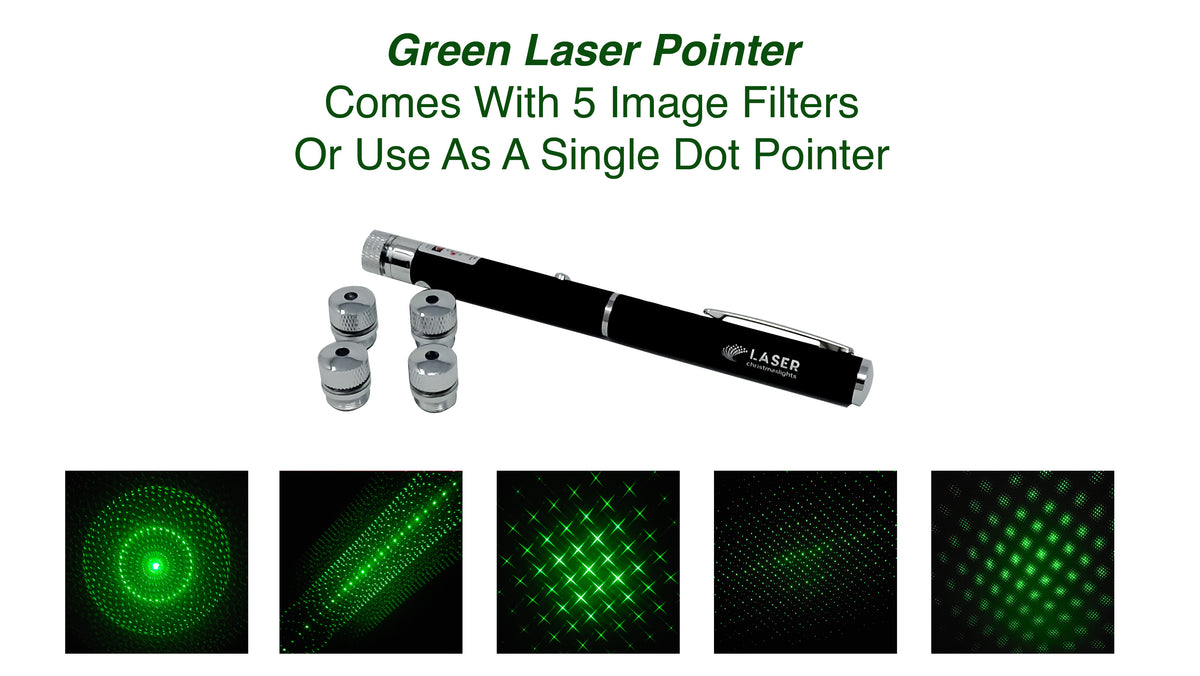 5 Image Filter Laser Pointer | Laser Christmas Lights