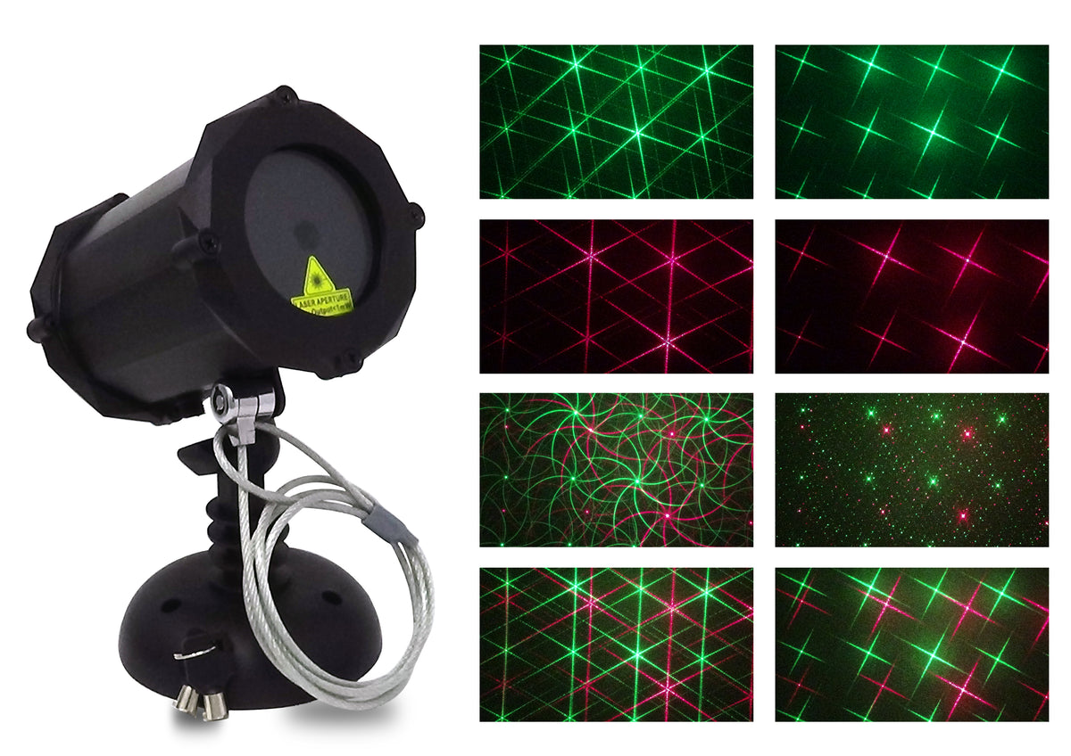 SuperStar Red & Green™ Laser Christmas Light Projector - Bluetooth Edition
